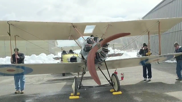 Owls Head’s New Sopwith Pup Performs Engine Test [Video]