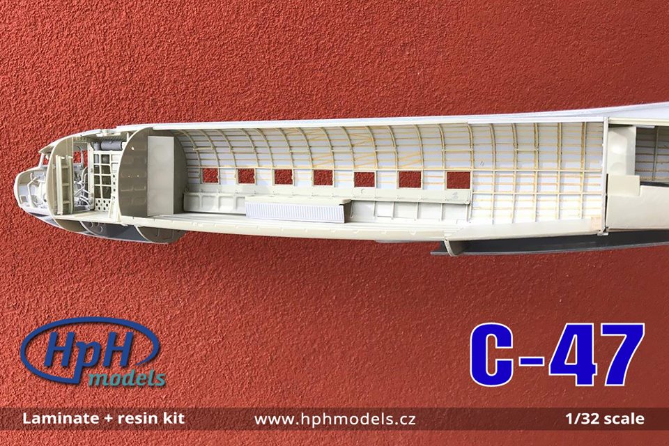 HpH Models Releases New Interior Images of Upcoming 1/32 C-47 Kit