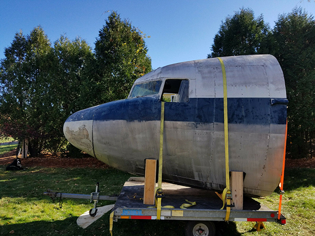C-47 / DC-3 Cockpit / Nose Section Offered For Sale