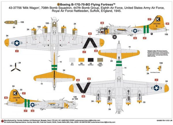 Airfix to Release B-17G Kit With Two New Liveries